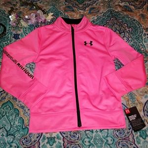 Under Armour | Jackets & Coats | Hot Pink Under Armour Zip Coat ...